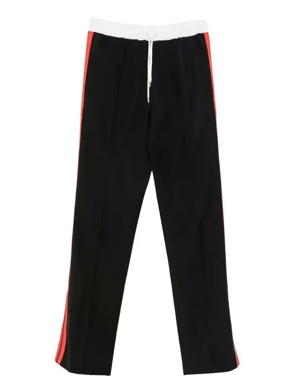 WALES BONNER Side-stripe Drawstring Trousers - Black
