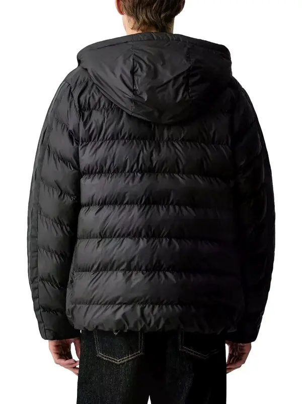 Adidas Padded Logo Print Jacket - Black