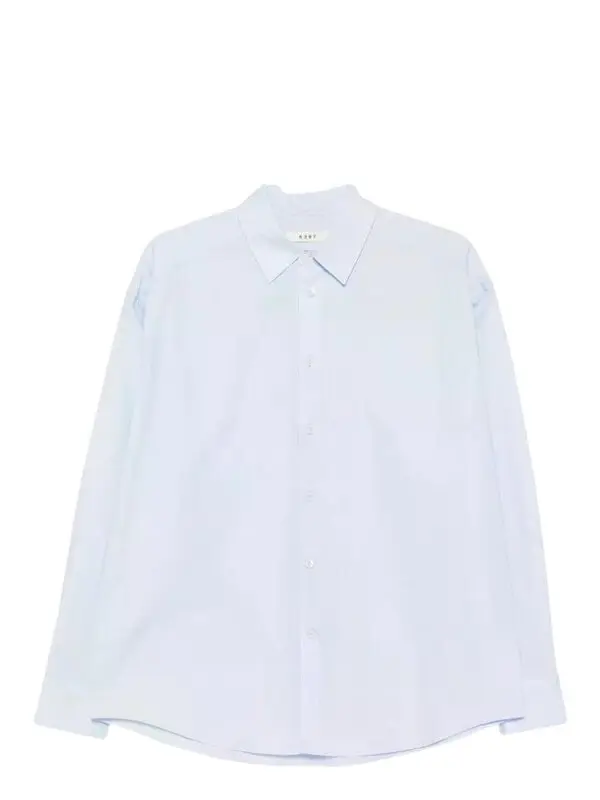 6397 Button-fastening Long-sleeve Shirt - Blue