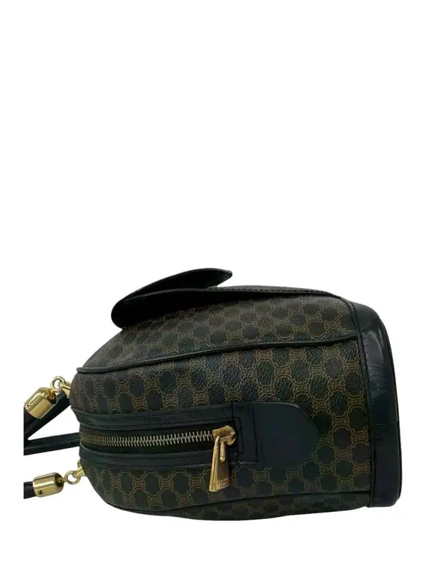 Celine 1998 Macadam Coated Canvas Handbag - Brown