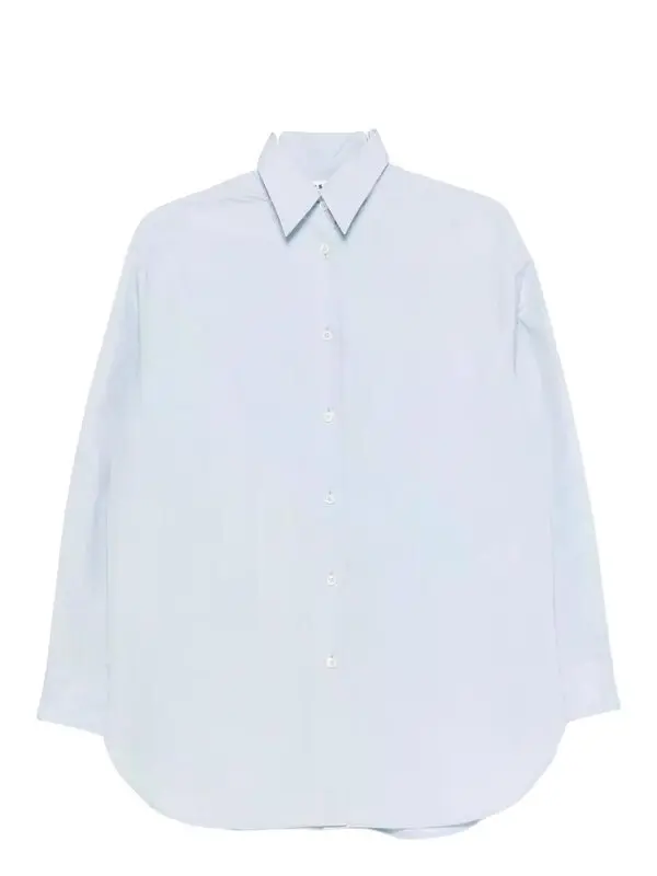 JIL SANDER Button-down Long-sleeve Shirt - Blue