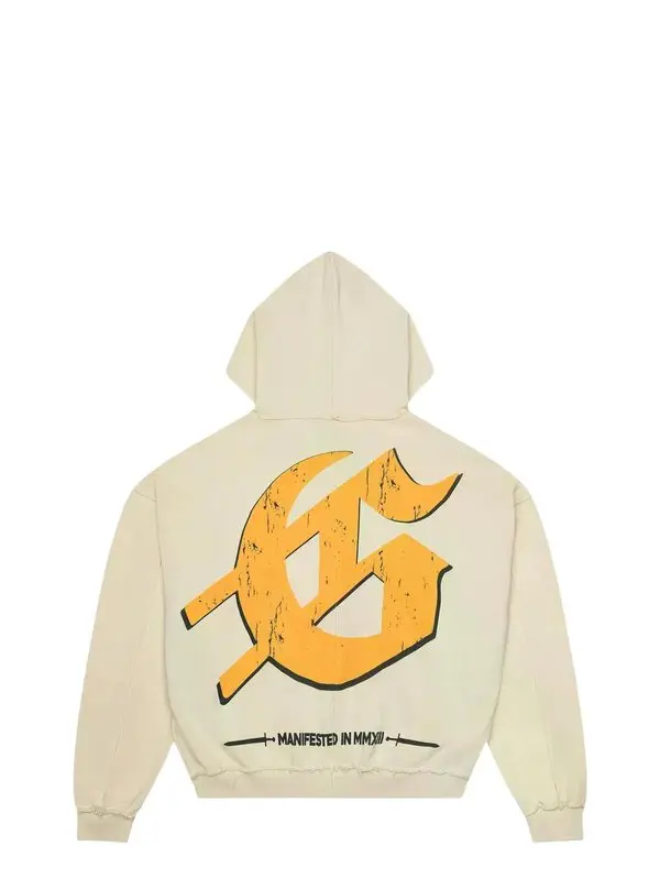 GODSPEED On The Run Graphic-print Hoodie - Neutrals