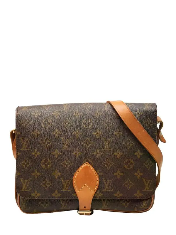 LOUIS VUITTON 1983 Monogram Cartouchiere Gm Crossbody Bag - Brown