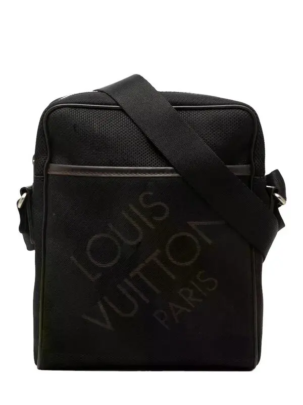 LOUIS VUITTON 2011 Damier Geant Citadin Messenger Bag Crossbody Bag - Black