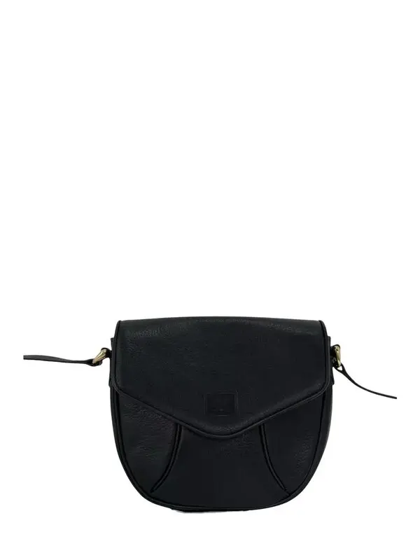 Burberry 1980-1990 Calf Leather Crossbody Bag - Black