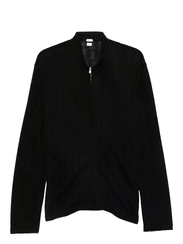 POST ARCHIVE FACTION Zip-up Panelled Cardigan - Black