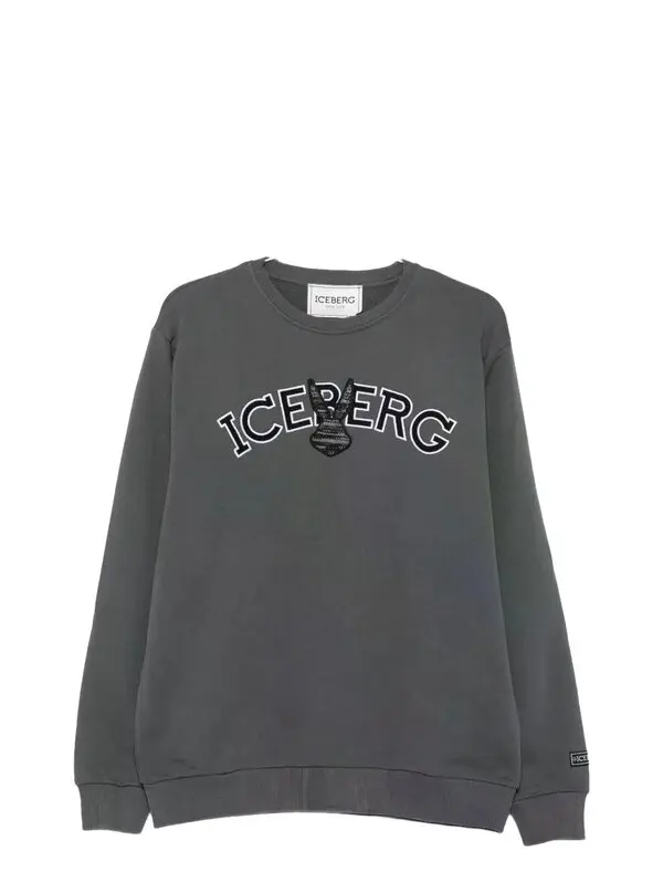 Iceberg Logo-embroidered Sweatshirt - Grey