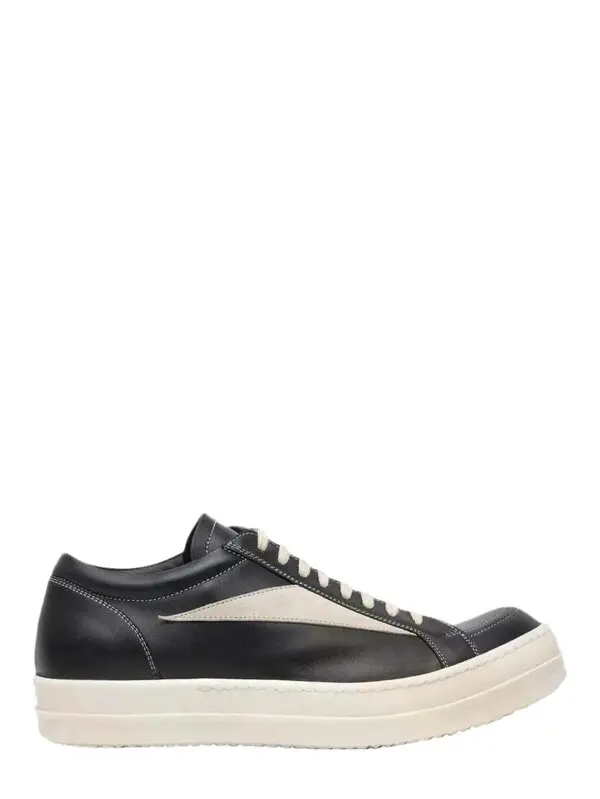 Rick Owens Leather Sneakers - Black
