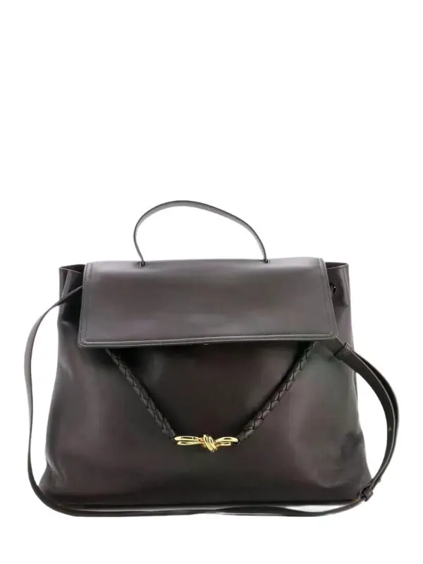Bottega Veneta Ciao Ciao Top Handle Bag Leather Large Satchel - Brown