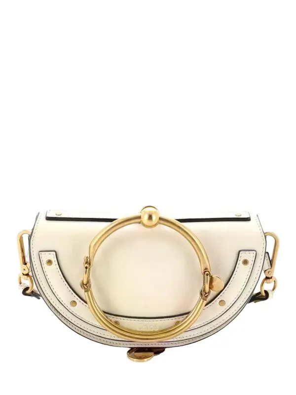 Chloé Nile Leather Mini Crossbody Bag - Neutrals