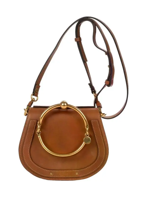 Chloé Circular-handle Leather Bag - Brown
