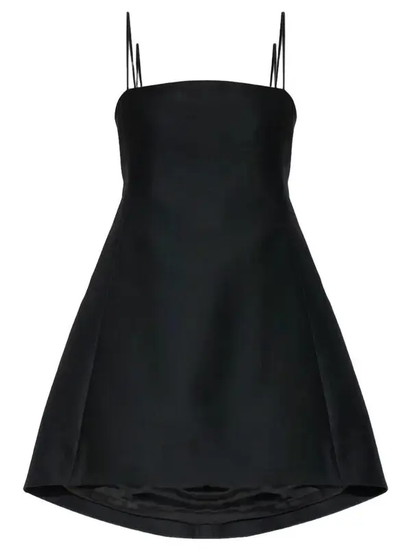 Balenciaga Babydoll Strap Dress - Black