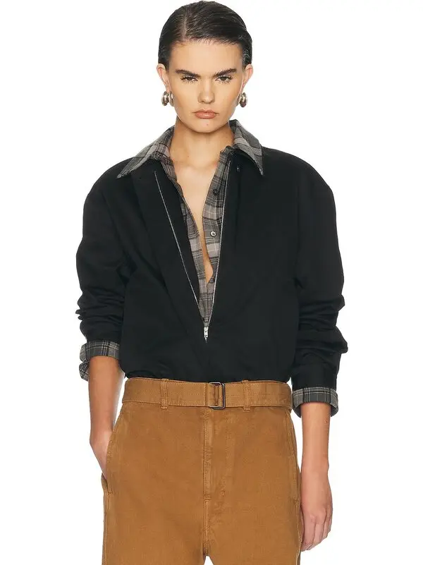 Acne Studios Odossa Twill Trench Jacket - Black