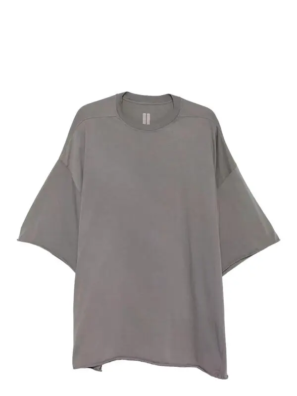 Rick Owens Tommy Raw-cut Oversized Cotton T-shirt - Grey