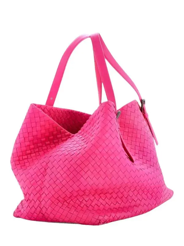 Bottega Veneta A-shape Intrecciato Nappa Large Tote Bag - Pink