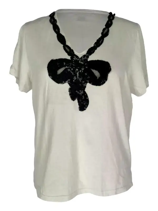 Marc Jacobs Embroidered Bow T-shirt - White