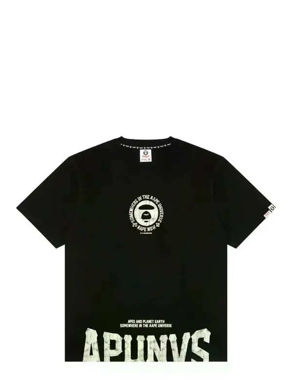 AAPE BY *A BATHING APE Logo-print T-shirt - Black