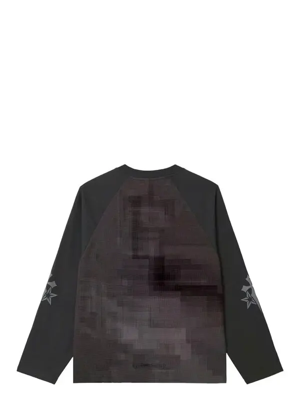 FIVE CM Raglan Sleeve Graphic Print T-shirt - Grey