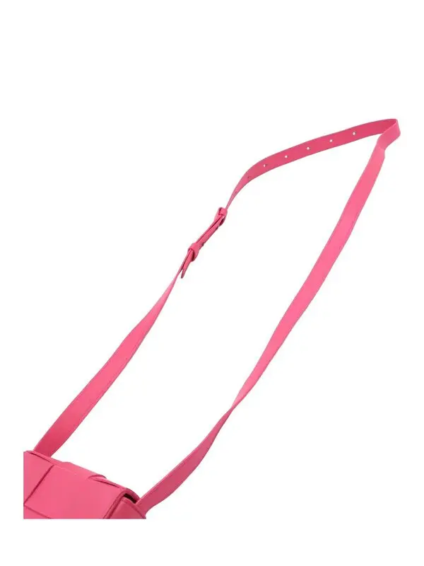 Bottega Veneta Extra Mini Nappa Intrecciato Cassette Crossbody Bag - Pink