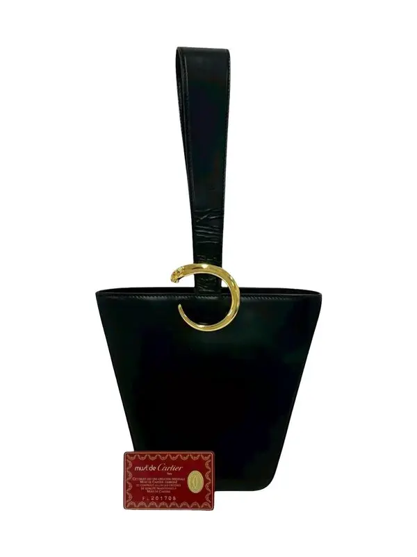Cartier 2010-2026 Leather Panthere Handbag - Black