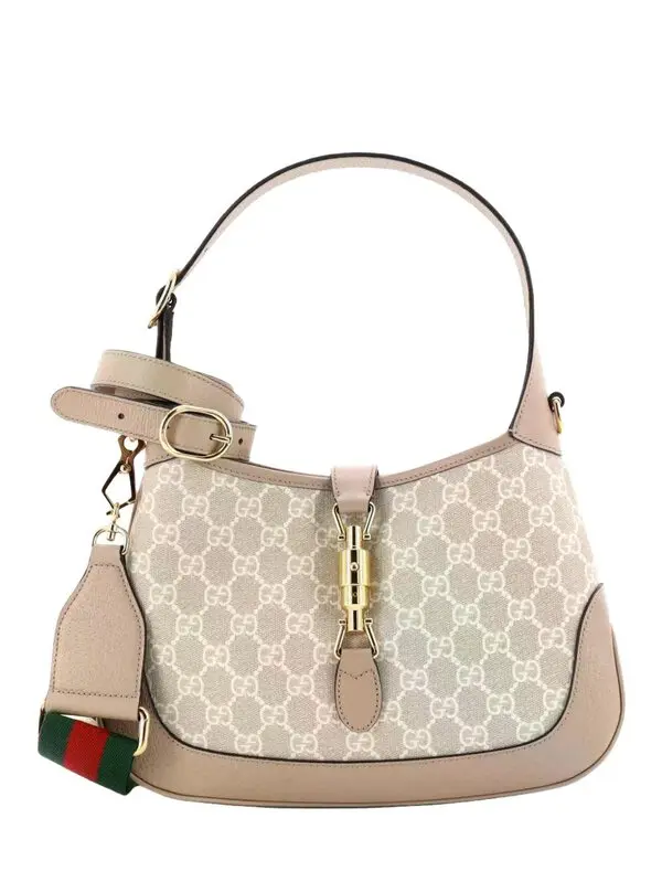 Gucci Jackie 1961 Gg Coated Canvas Small Hobo Bag - Neutrals