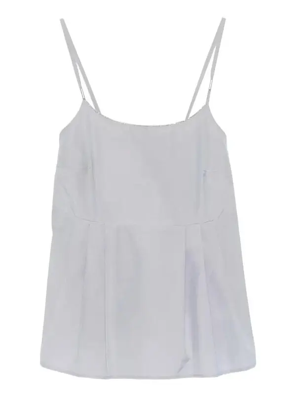 Peserico Pleated Top - Grey