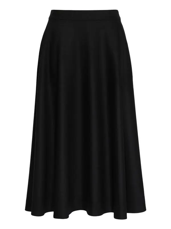 Max Mara Pleated Maxi Skirt - Nero
