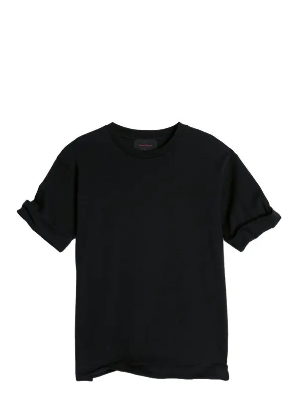 Simone Rocha Fitted Wired Turn-up T-shirt - Black
