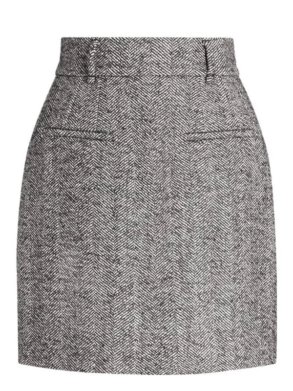 Dolce & Gabbana Belt-loop Skirt - Gray