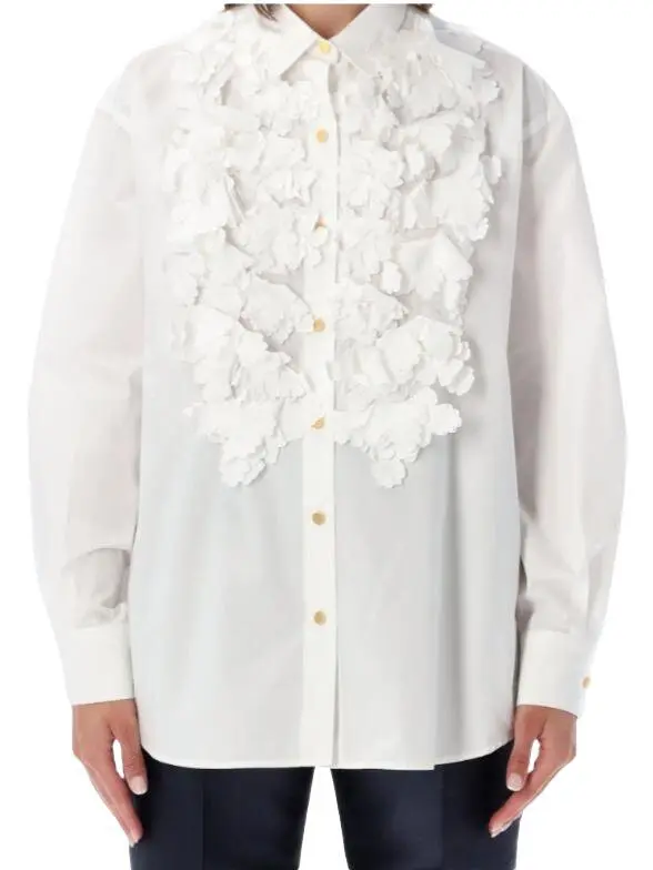 Alberta Ferretti Long-sleeved Shirt - White