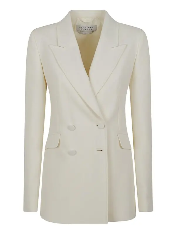 Gabriela Hearst Double-breasted Blazer - White