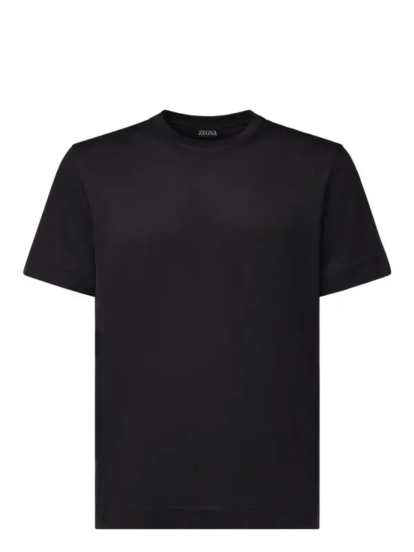 Zegna Crew-neck T-shirt - Navy Blue