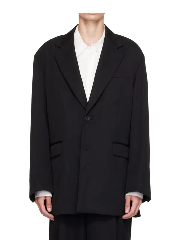 SSSTEIN Oversized Single-breasted Suit Jacket - Black