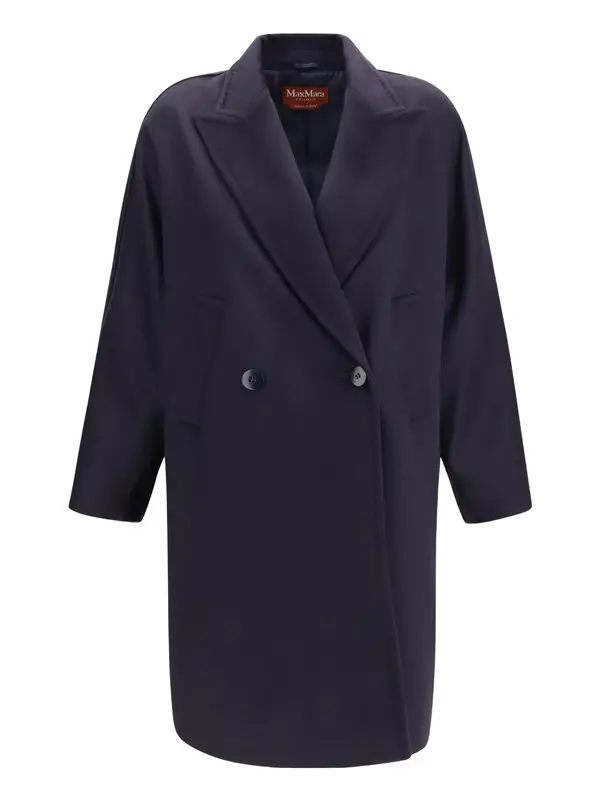 Max Mara Long-sleeved Coat - Black