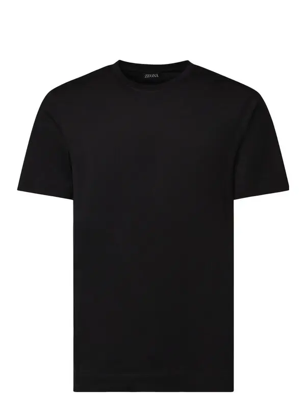 Zegna Crew Neck T-shirt - Black