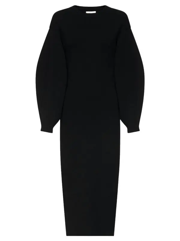 Loulou De Saison Elena Knitted Long-sleeve Dress - Black