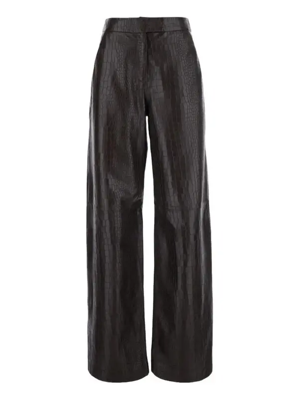 Federica Tosi Hidden-closure Casual Trousers - Brown