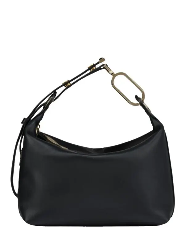 CHRISTIAN LOUBOUTIN Flo Pouch Shiny Calf Leather - Black