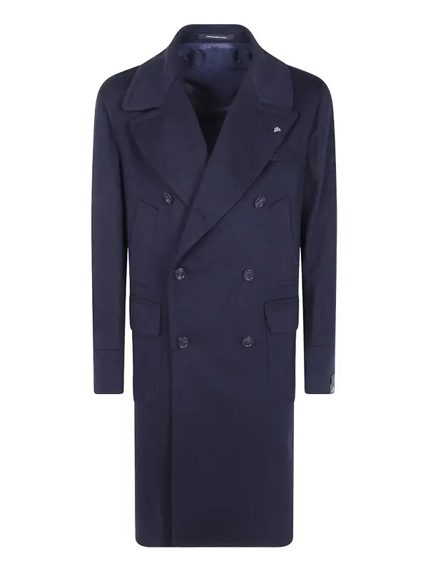 Tagliatore Double-breasted Coat - Blue