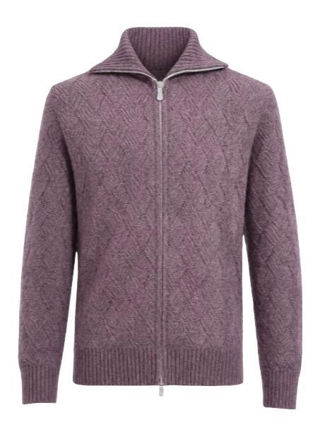 Eleventy Zip-up Sweater - Gray