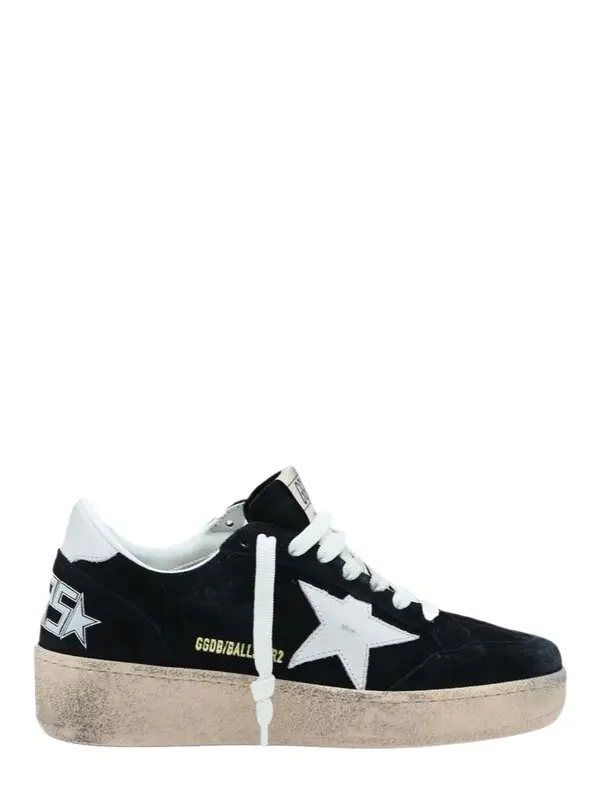 GOLDEN GOOSE Star Patch Lace-up Sneakers - Black