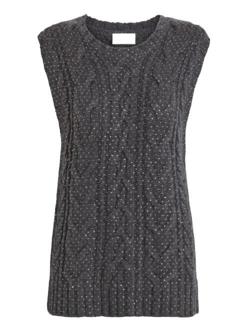 P.a.r.o.s.h Crew-neck Knit Vest - Black