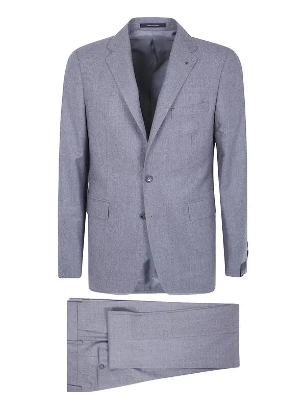 Tagliatore Bruce Single Breasted Jacket And Trousers Set - Pearl