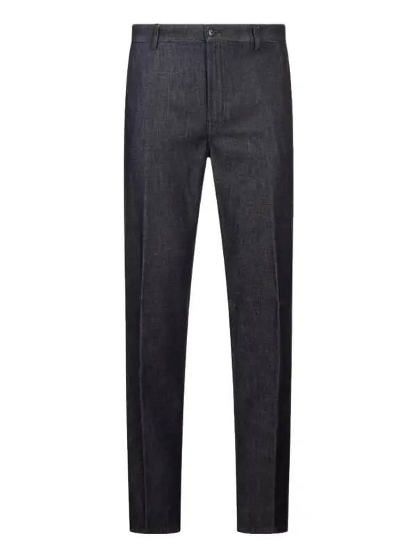 Canali Straight-leg Tailored Trousers - Black