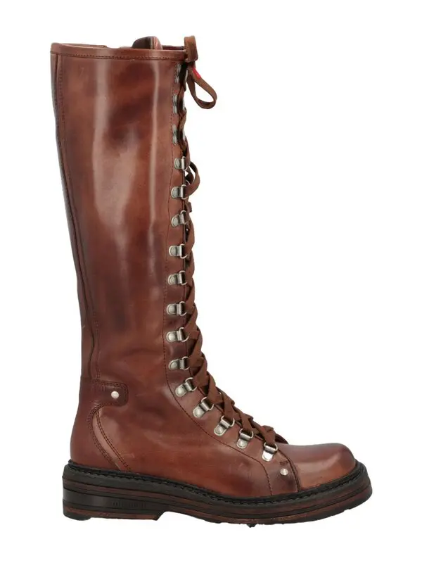 Miu Miu Knee-high Lace-up Boots - No