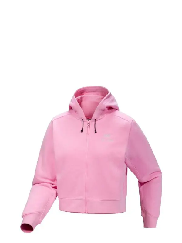 Arc'teryx Emblem Fleece Full Zip Crop Hoody - Pineberry