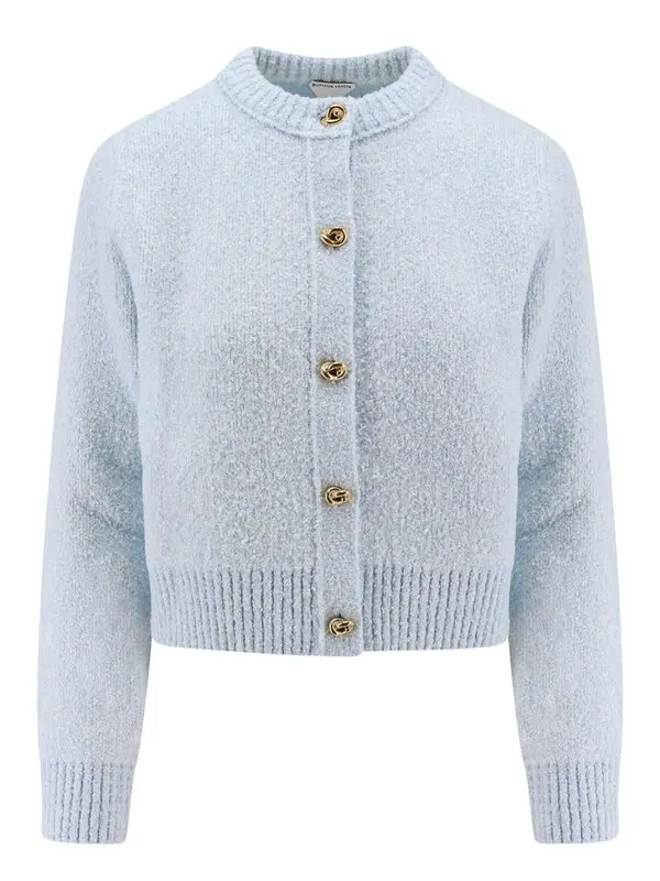 Bottega Veneta Long Sleeved Crewneck Cardigan - No