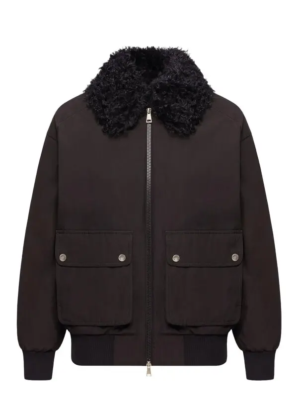 Moncler Rougequeue Hooded Short Down Jacket - Black