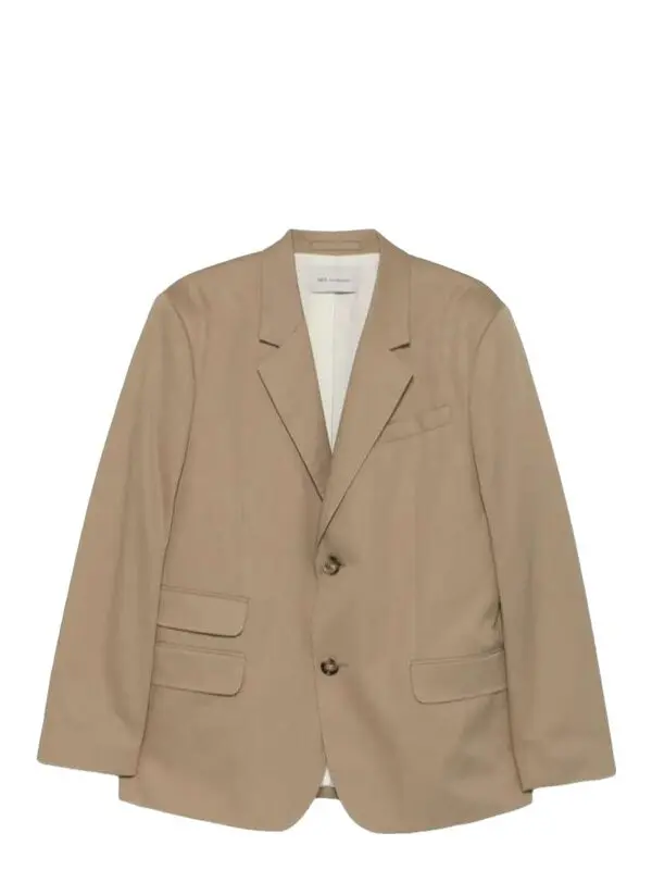 AMI Paris Flap-pocket Blazer - Beige