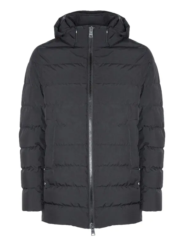 Herno Hooded Padded Coat - Black